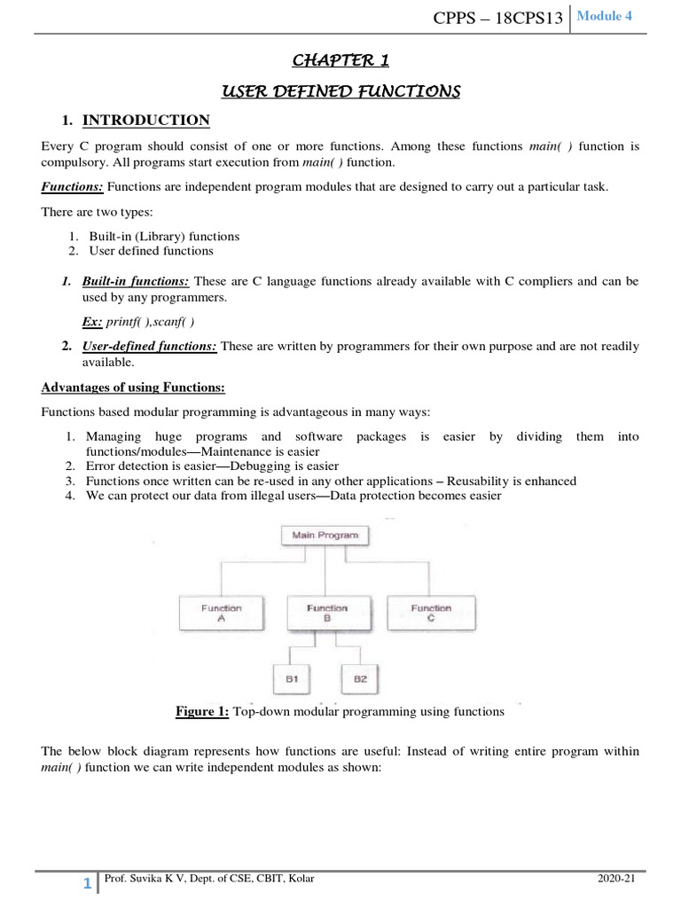 Module 4 Notes Pdf Parameter Computer Programming Control Flow 7459