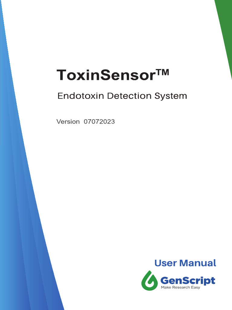 ToxinSensor - User Manual - 20230707 | PDF