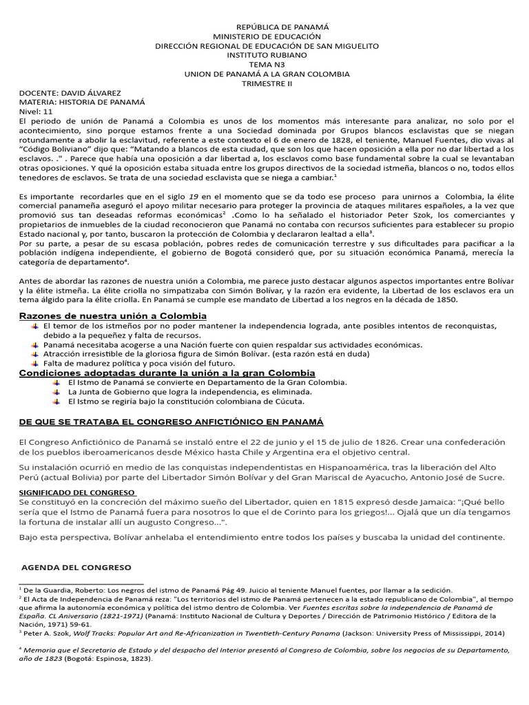 Tema 3 Union A Colombia | PDF