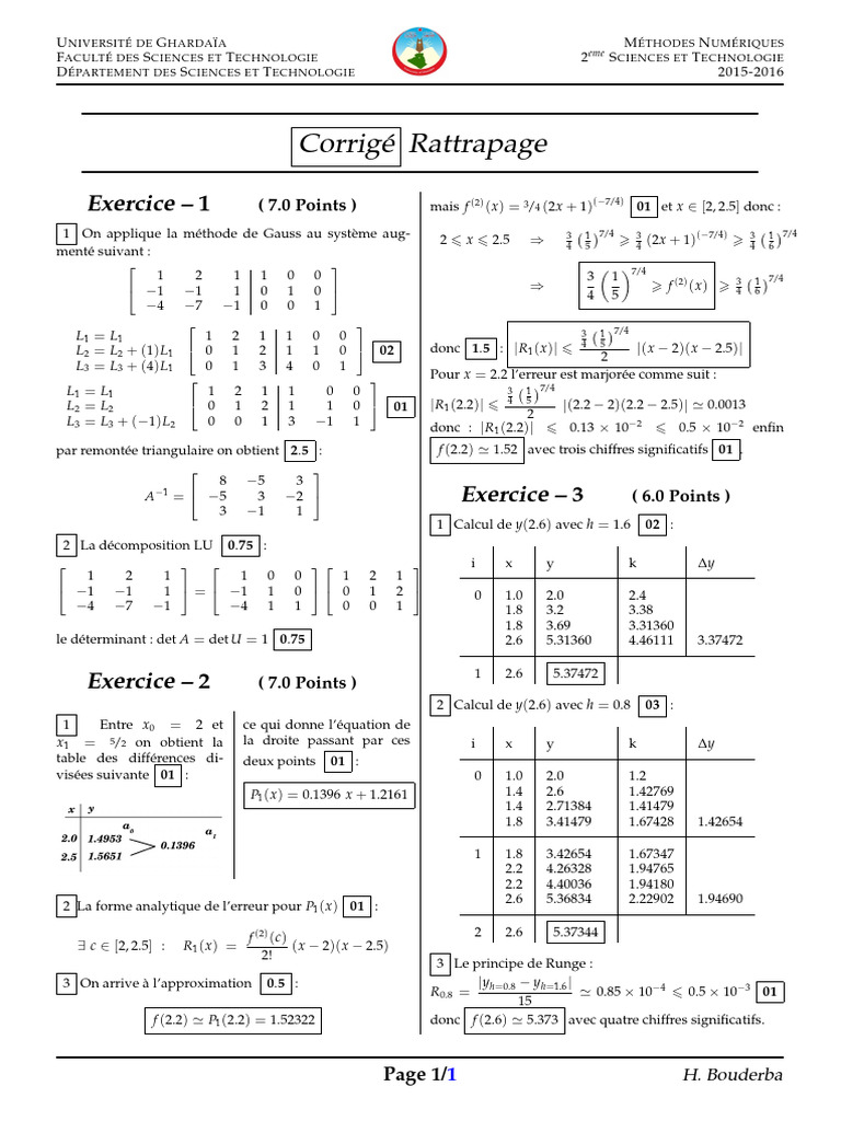 Sol Rattrapage | PDF