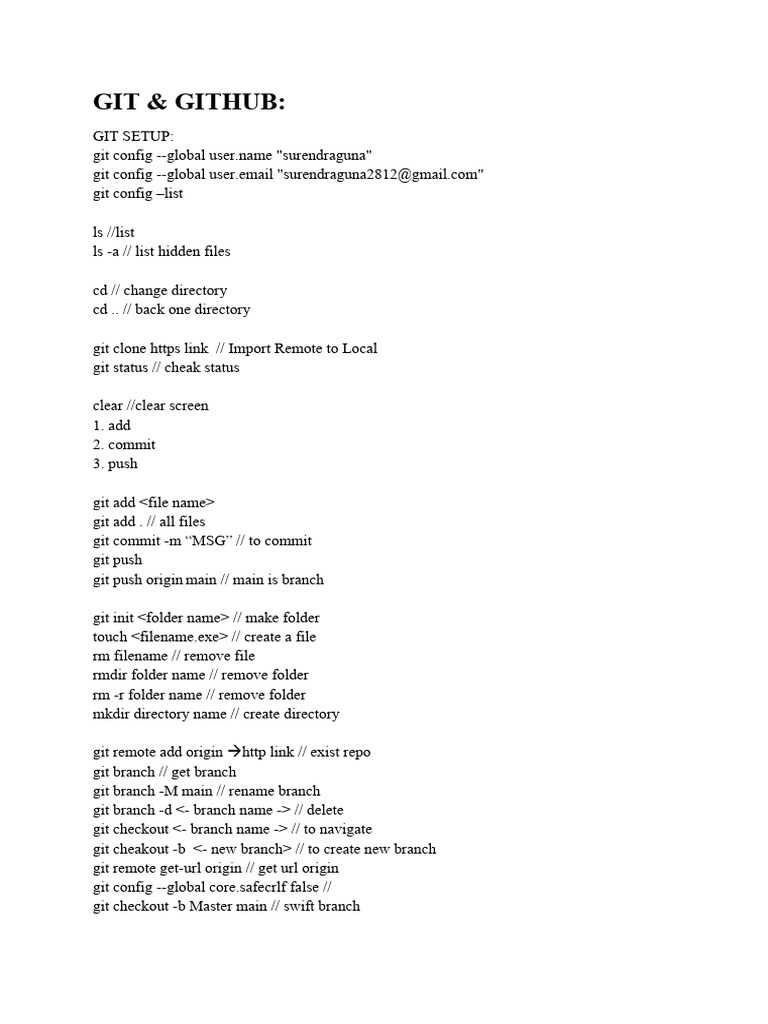 Git & Github | PDF | Computers