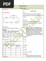 Notes - RP 03 Resistance - AQA Physics GCSE | PDF | Series And Parallel ...