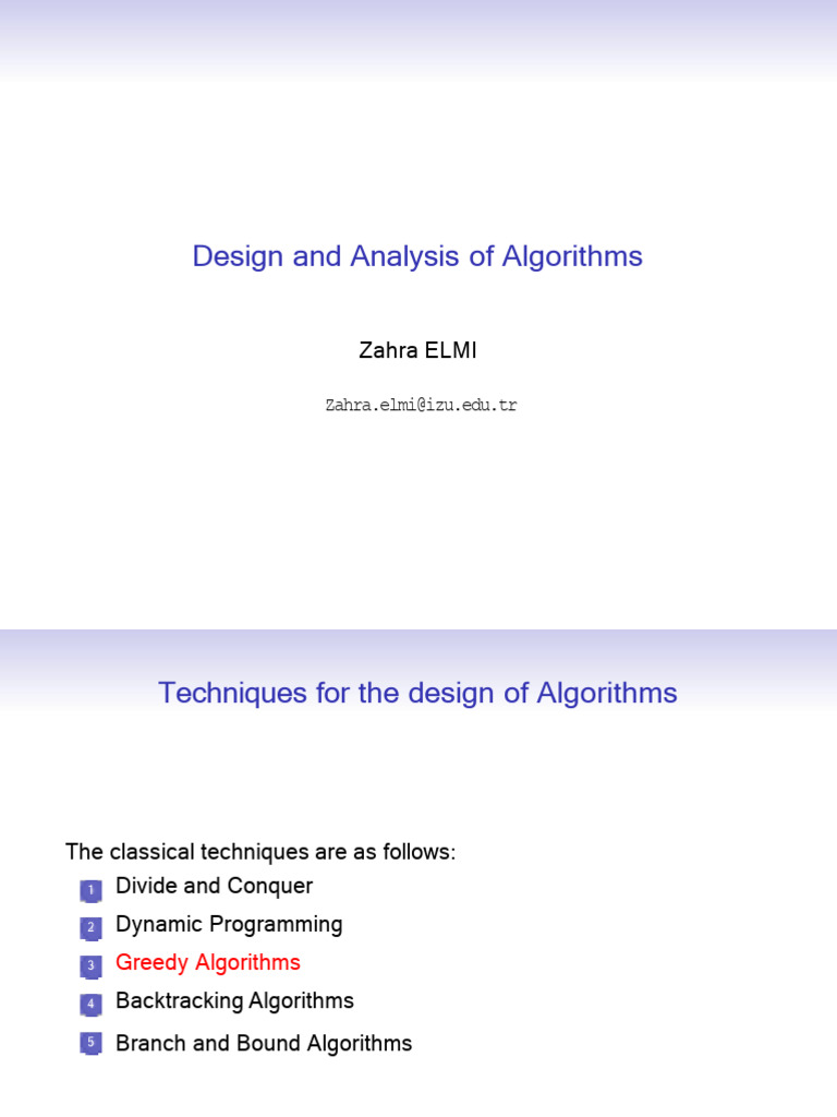 Algoritma Analizi 12-Slides | PDF | Mathematical Optimization | Dynamic Programming
