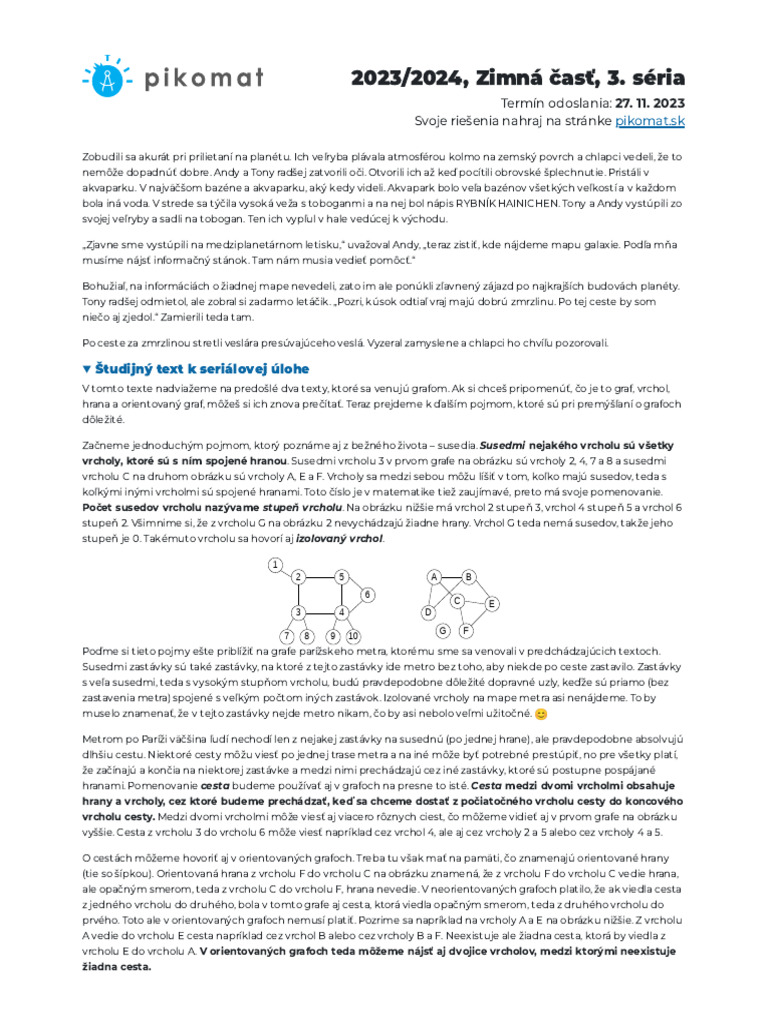 Pikomat Zadania 3 Serie 20232024 Zimna Cast | PDF