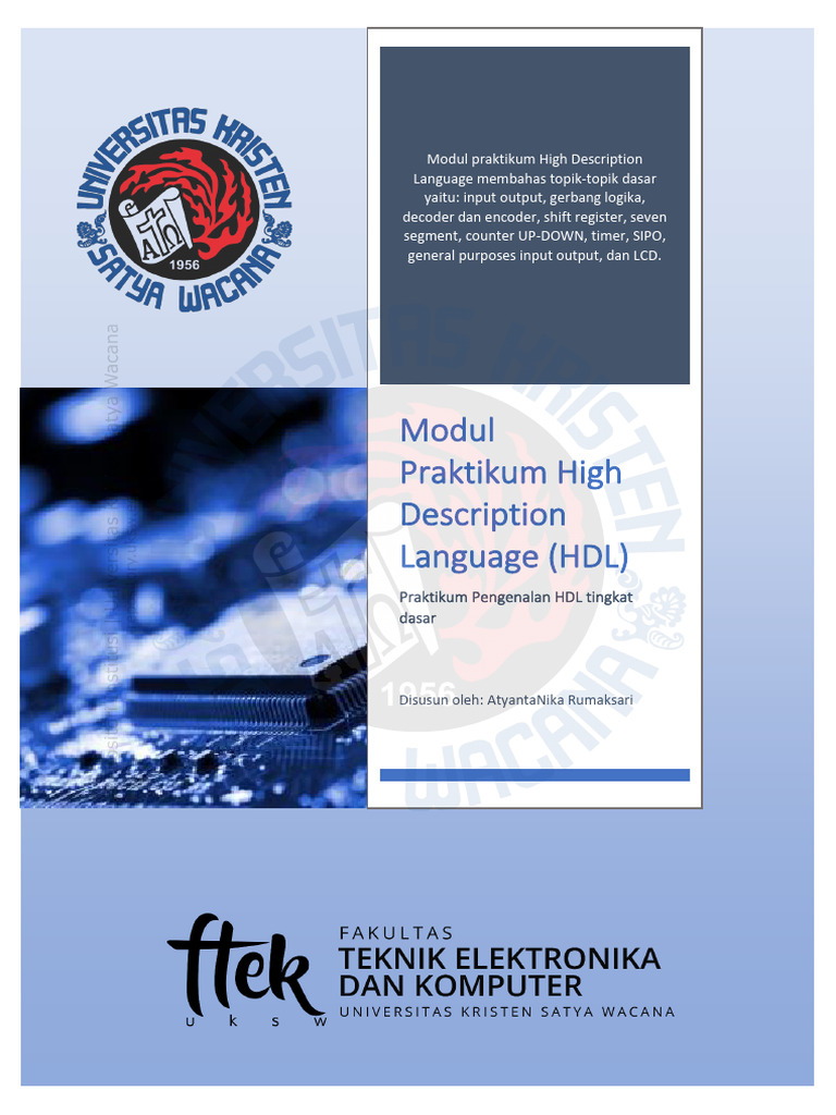 Modul Praktikum High Description Language - HDL | PDF