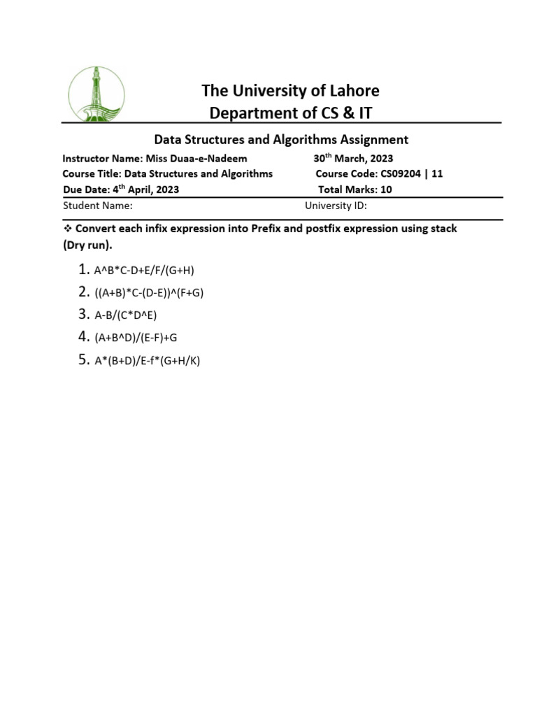 DSA Assignment2 | PDF | Teaching Methods & Materials