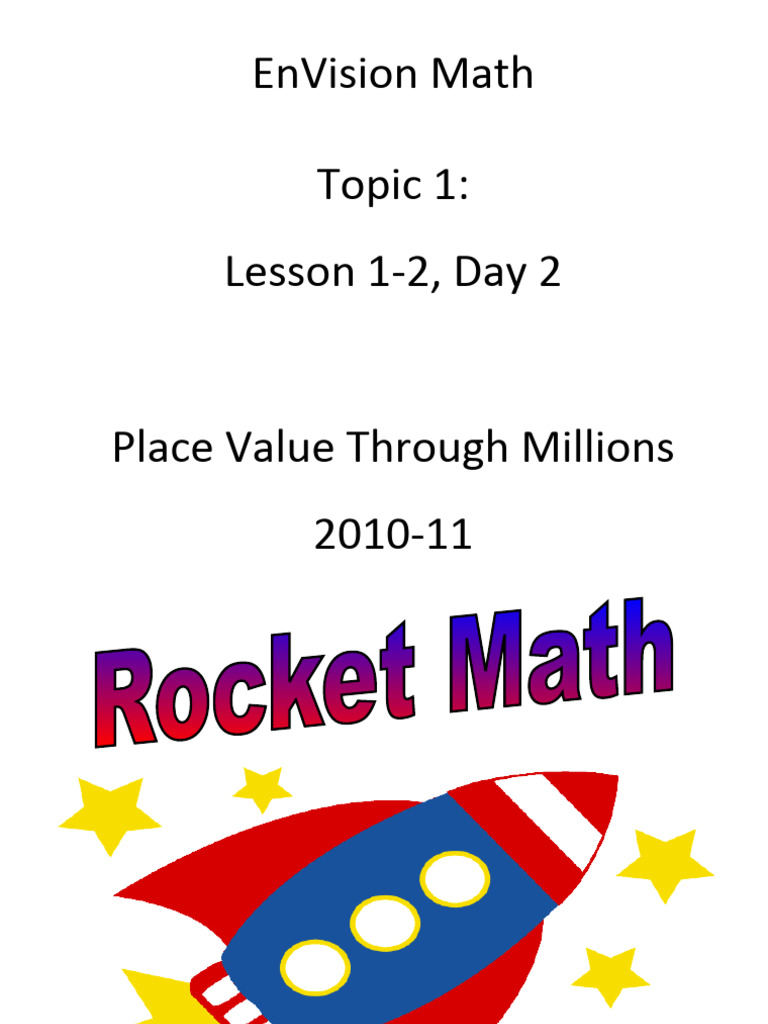 Grade 4 - 1-1 NumbersThrough OneMillion | PDF
