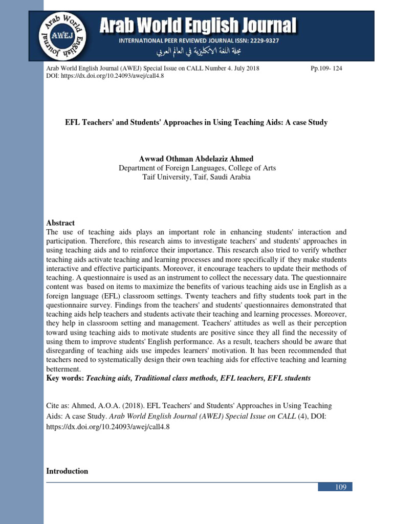 Visual Aids Research Paper | PDF