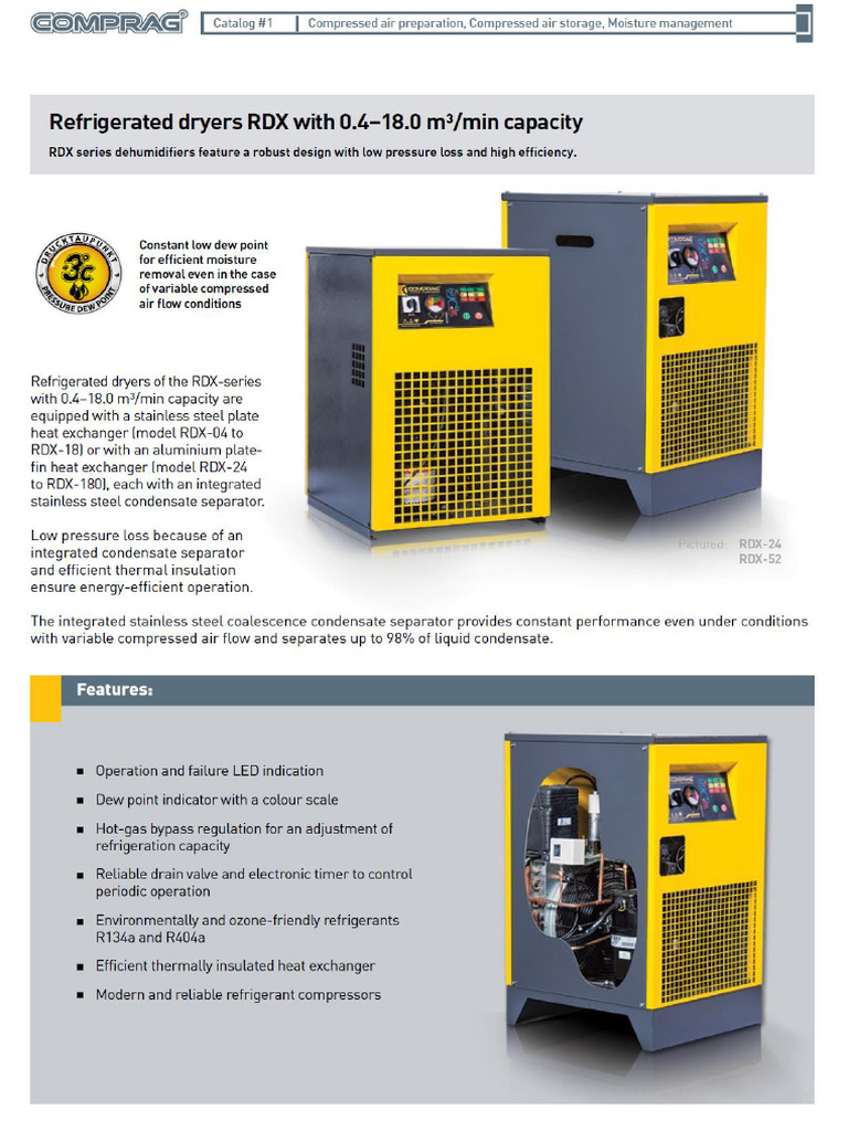 COMPRAG Refrigerated Dryers | PDF