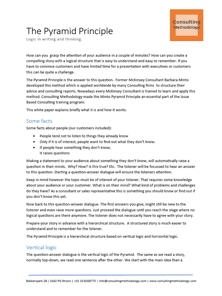 Pyramid-Principle v2.1 | PDF