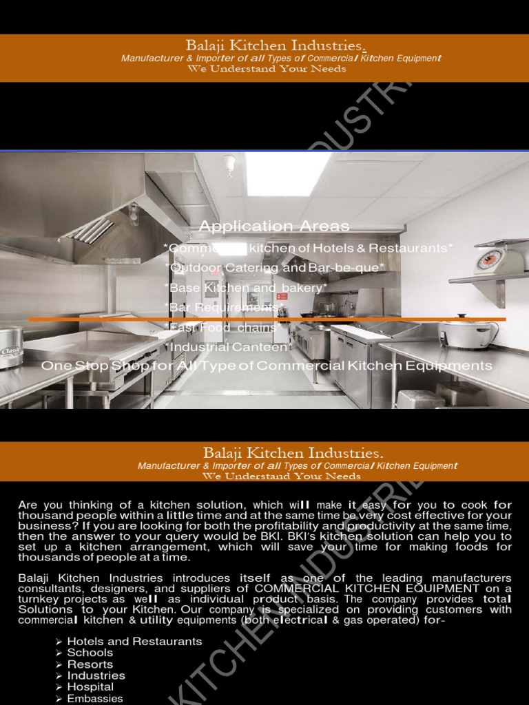 Kitchen Equipments | PDF