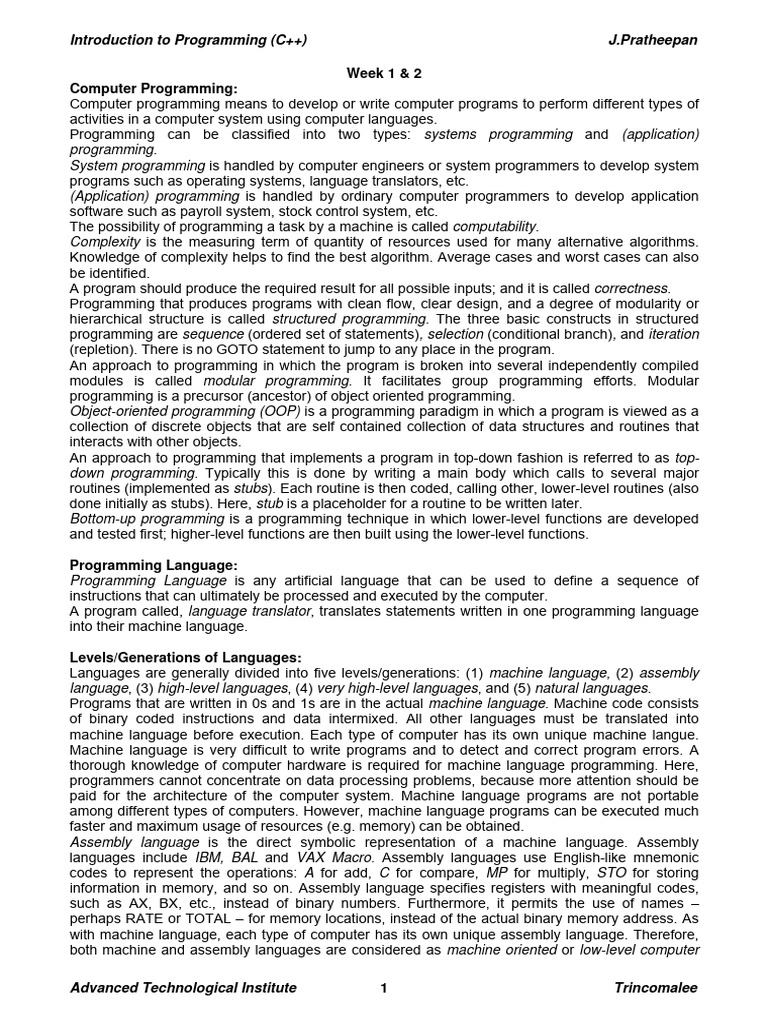 IT1003 | PDF | Computers | Technology & Engineering