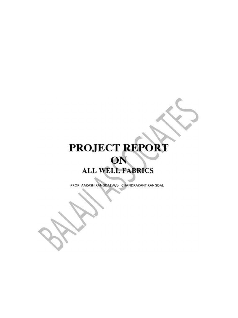 All Well 1 | PDF