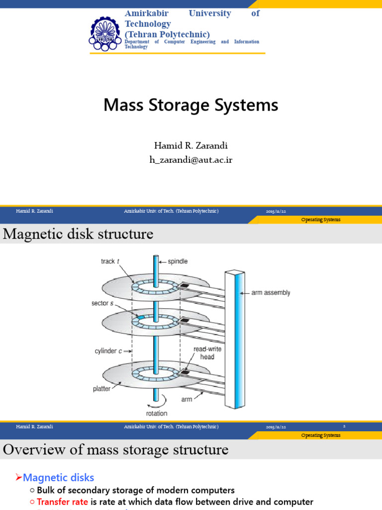 10 OS Mass Storage Systems | PDF | Hard Disk Drive | Disk Storage