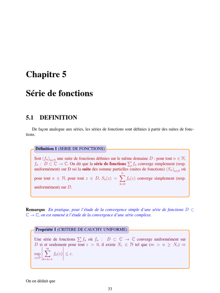 Cours - Séries de Fonctions&séries Entières | PDF | Série entière ...