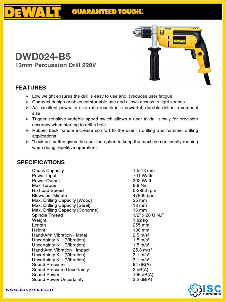 Dewalt dwd024 Impact Drill | PDF