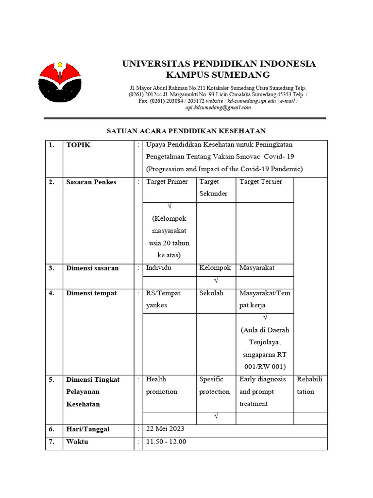Rinda Sipa Nuraeni - 2C - 2206294 - SAP PROMKES. | PDF