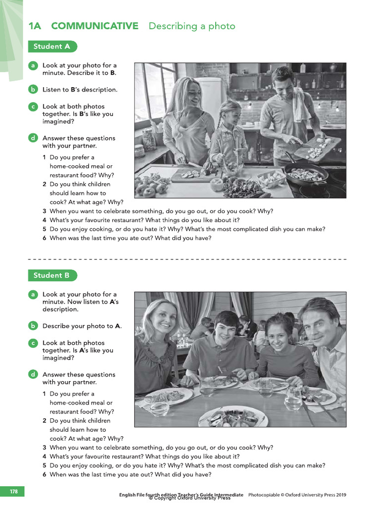 Describing A Photo | PDF