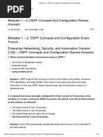 ENSA CCNAv7 Modules 1 - 2 OSPF Concepts and Configuration Exam | PDF | Routing | Router (Computing)