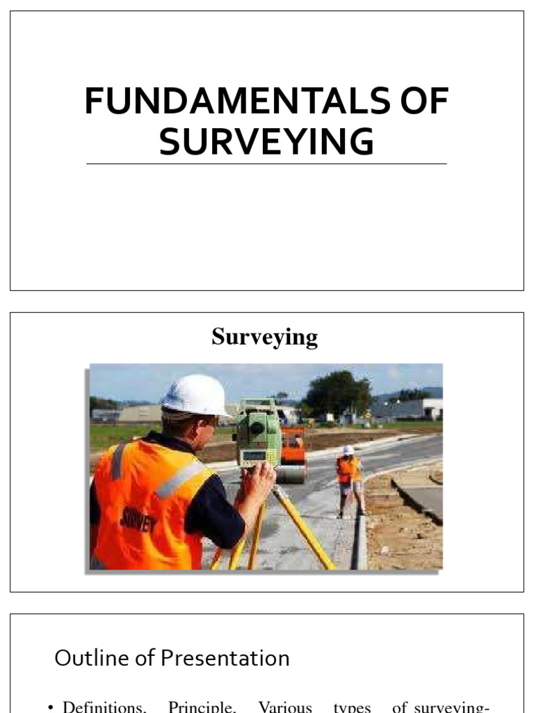 Fundamentals of Surveying - Introduction | PDF | Surveying | Topography