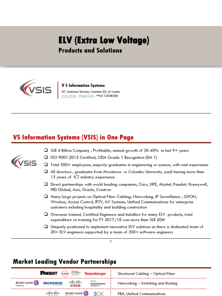 ELV Presentation 7 | PDF ELV Presentation 7 | PDF