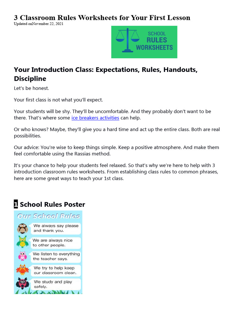 5 ESL Icebreakers For Your English Class | PDF | English As A Second Or ...