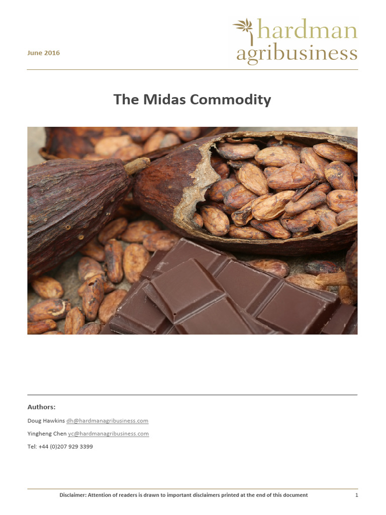 June 2016 Cocoa The Midas Commodity | PDF
