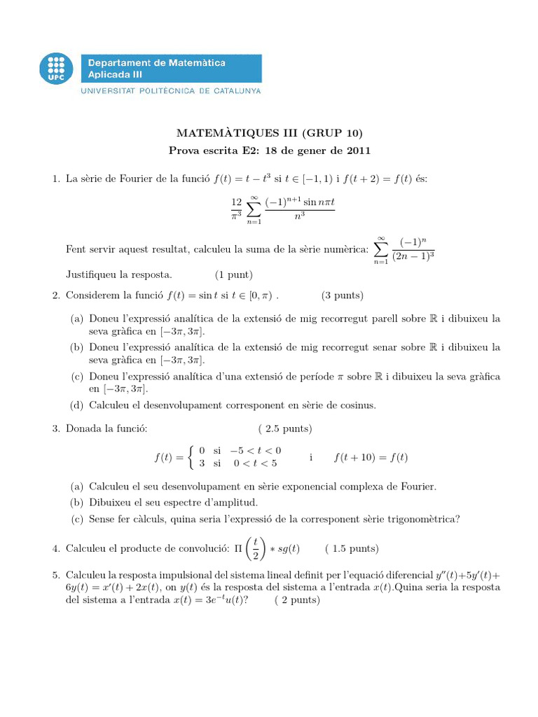 Mat3 P Gen11 (10) Sol | PDF