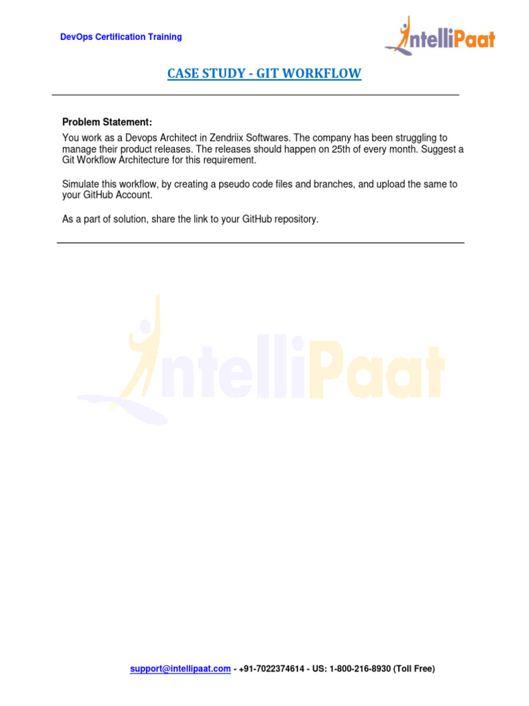 Case Study Git Workflow | PDF