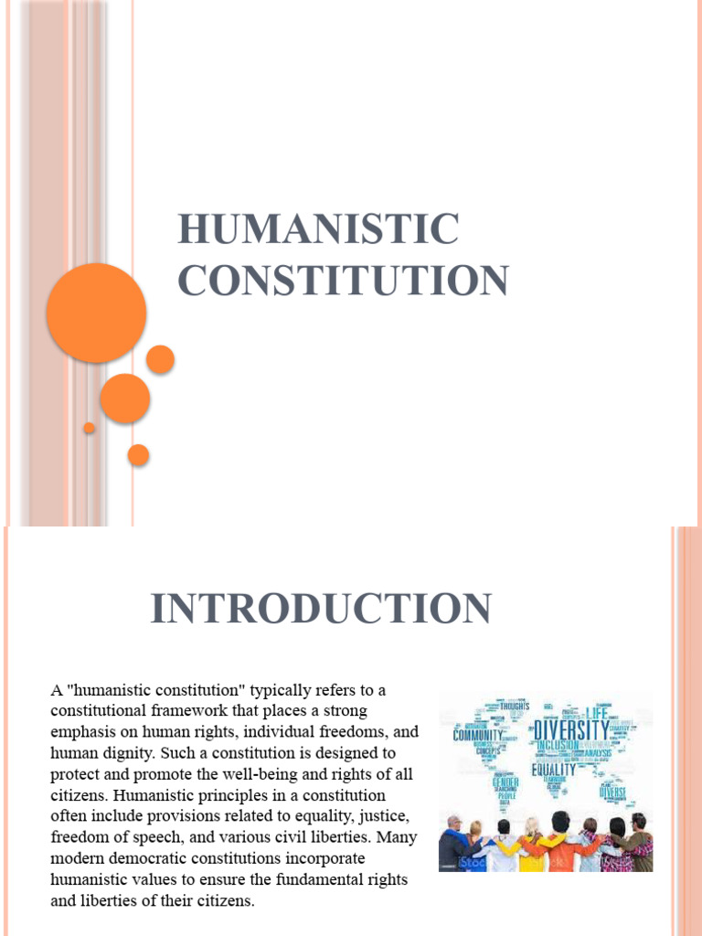 Humanistic Constitution | PDF