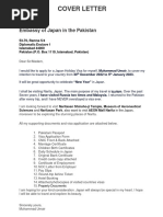 Invitation Letter for Japan Visa | PDF