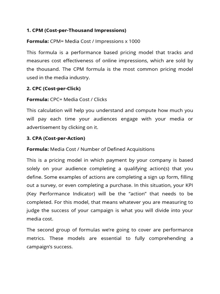 Formulas DDM Upload | PDF | Return On Investment | Service Industries