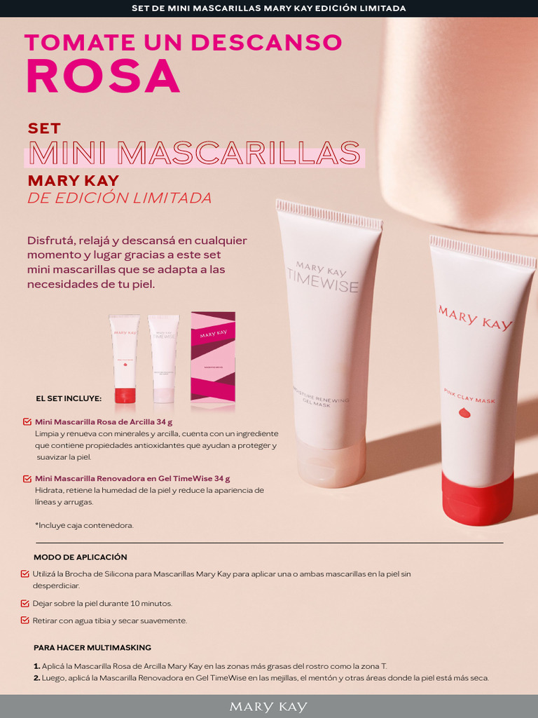 Set Mini Mascarillas Mary Kay Edición Limitada | PDF