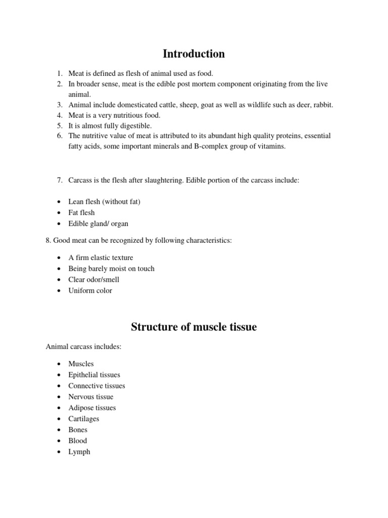 1st Lecture Introductionand Structure of Muscle Tissues | PDF ...
