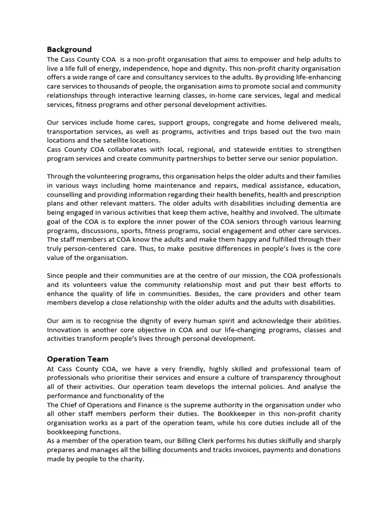 Background and Operation Team | PDF | Human Resources | Business