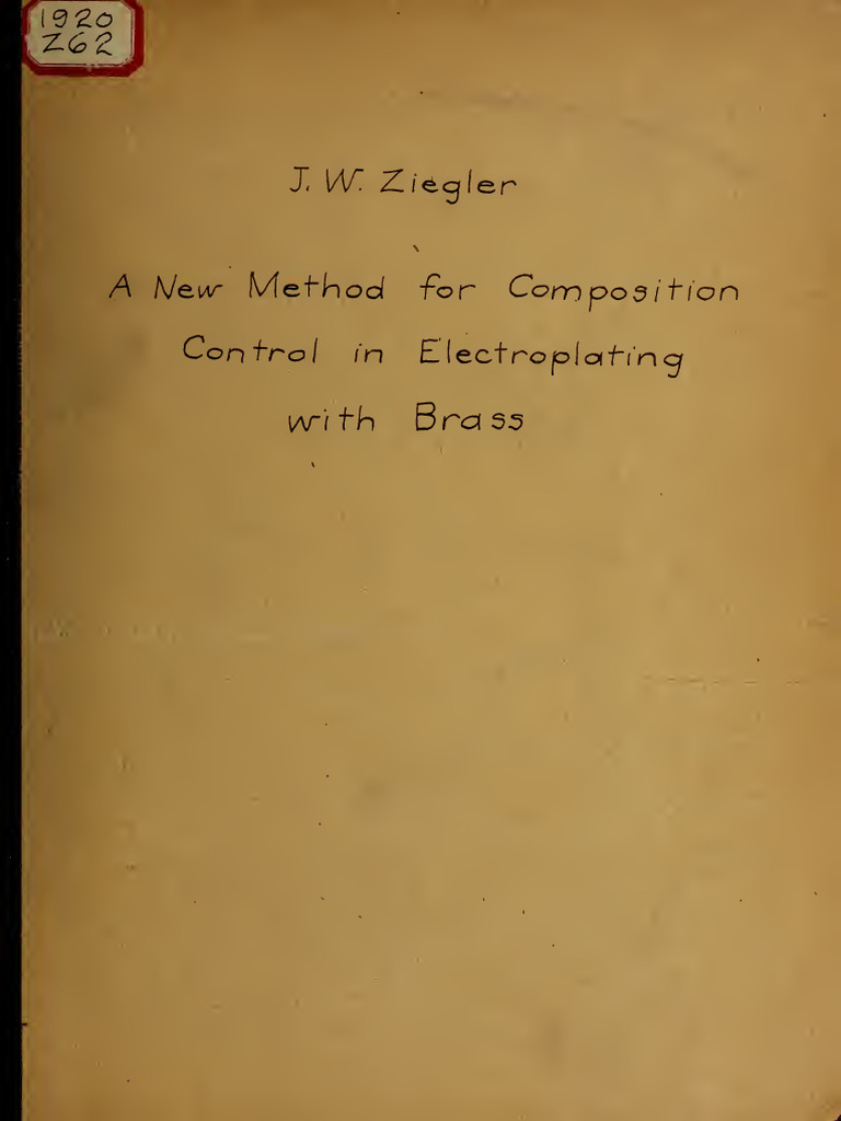 Method: Z/egler | PDF