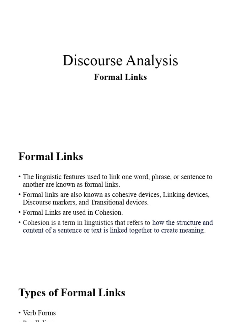 Formal Links | PDF