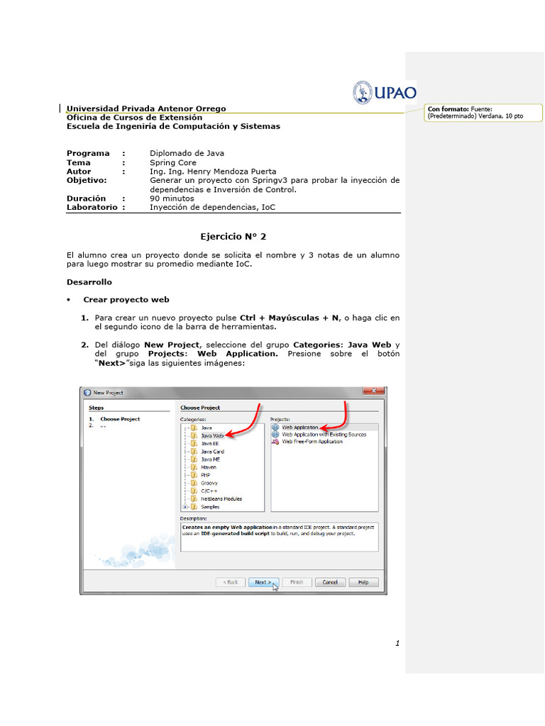 Diplomado Java: Proyecto Spring Core | PDF | Tecnologías de la información | Ingeniería Informática