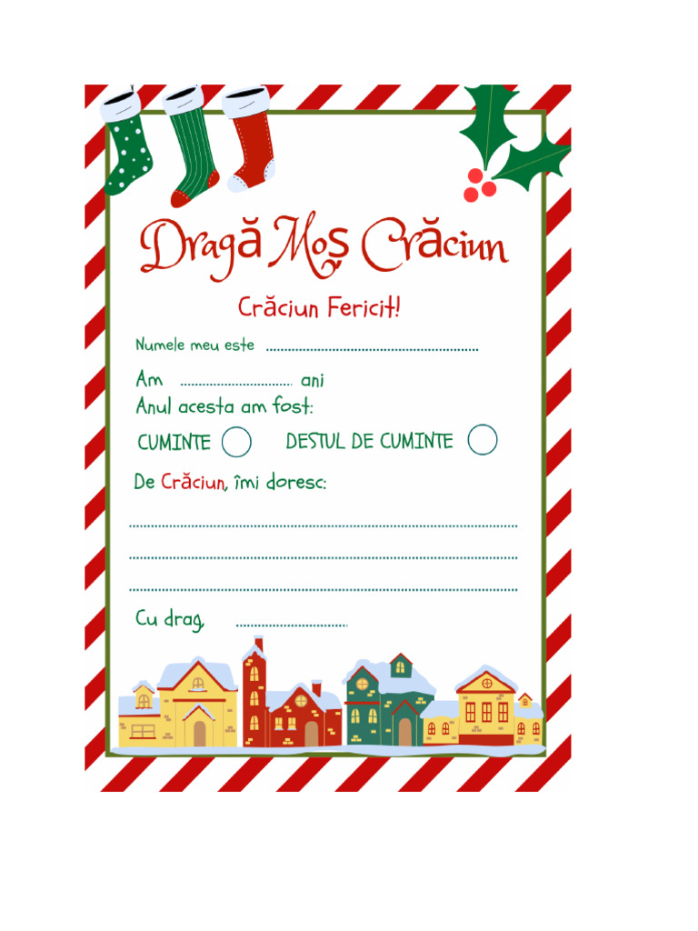 Scrisoare Mos Craciun | PDF