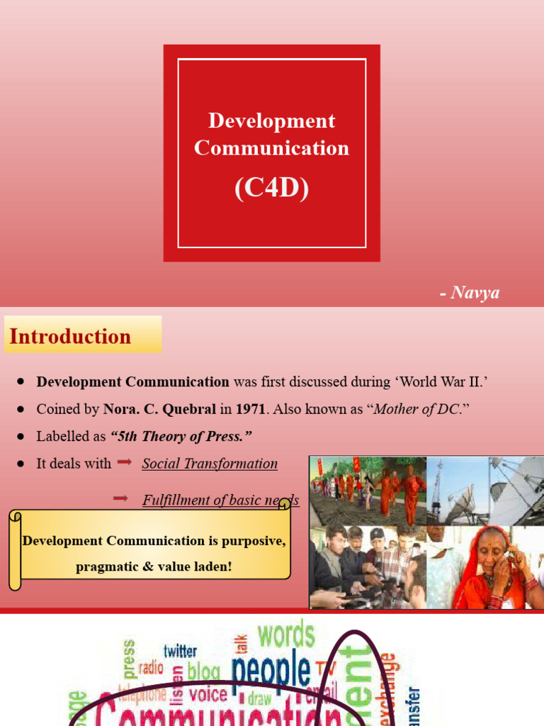 Development Communication: - Navya Singh | PDF | Communication