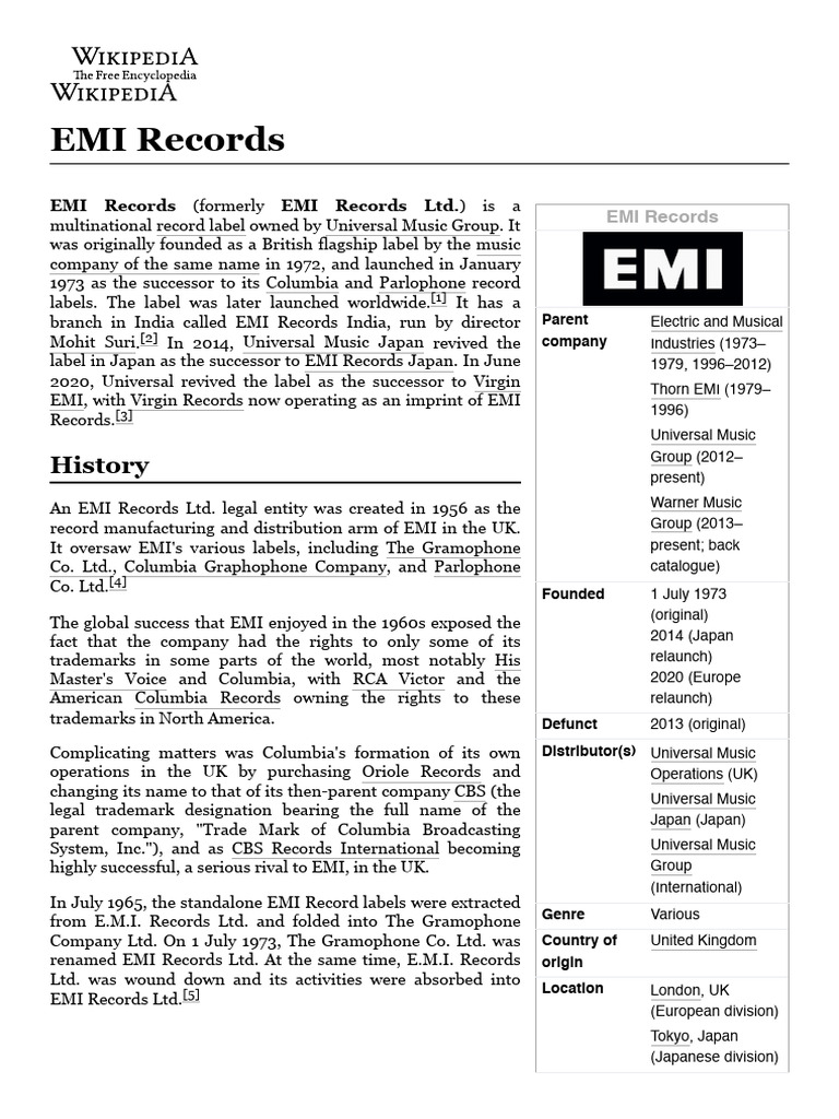 EMI Records | PDF