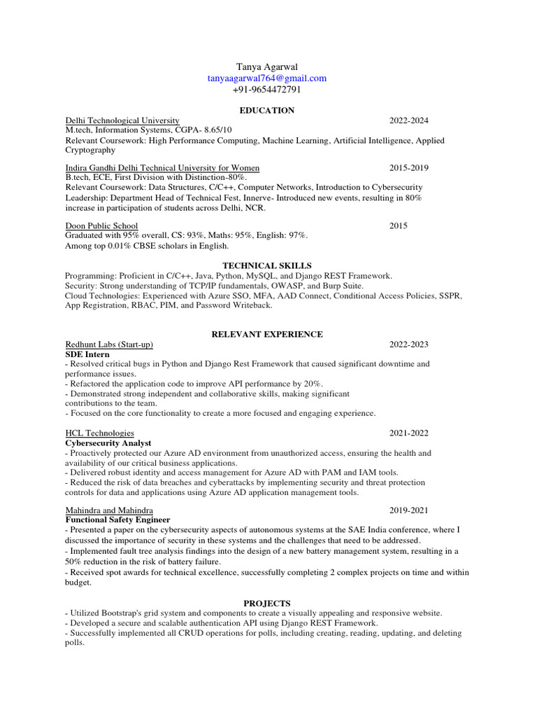 Tanya Agarwal 2 | PDF | Computer Security | Security