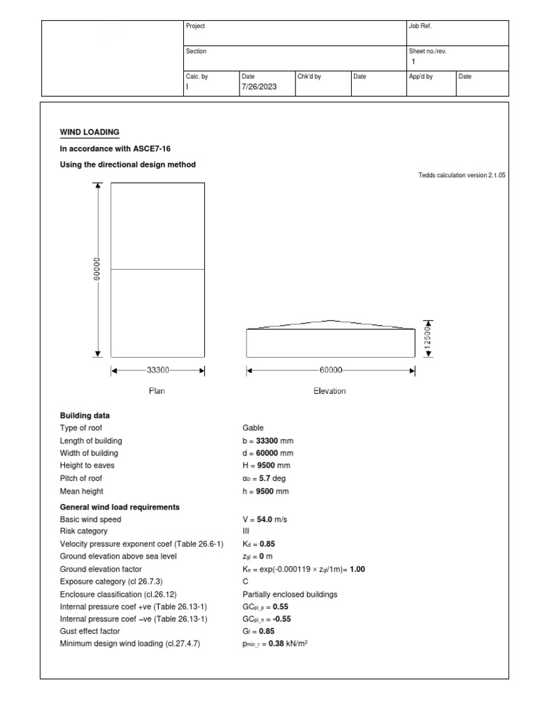 Directional Method - Gable Roof Example-Partially Colsed | PDF