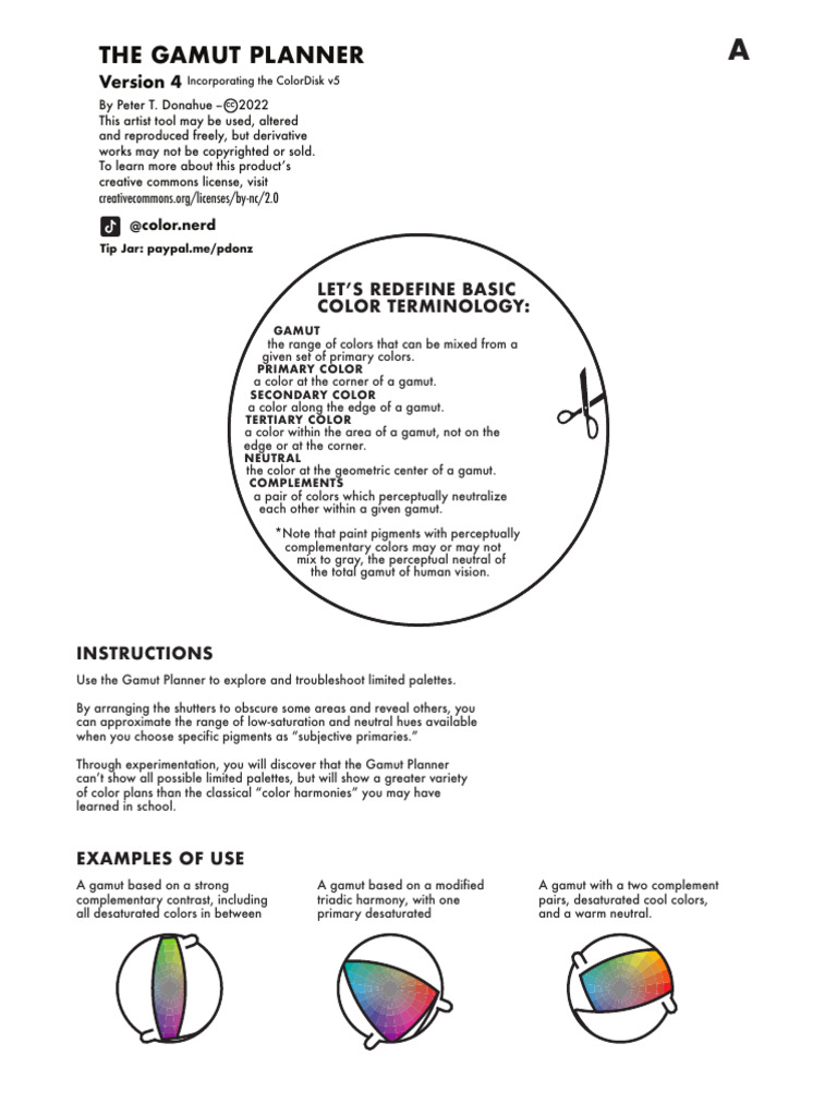 THE GAMUT PLANNER v4 | PDF | Color | Artistic Techniques