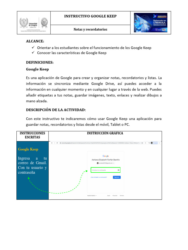 Instructivo - Google Keep | PDF | Crecimiento personal y profesional | Computadoras