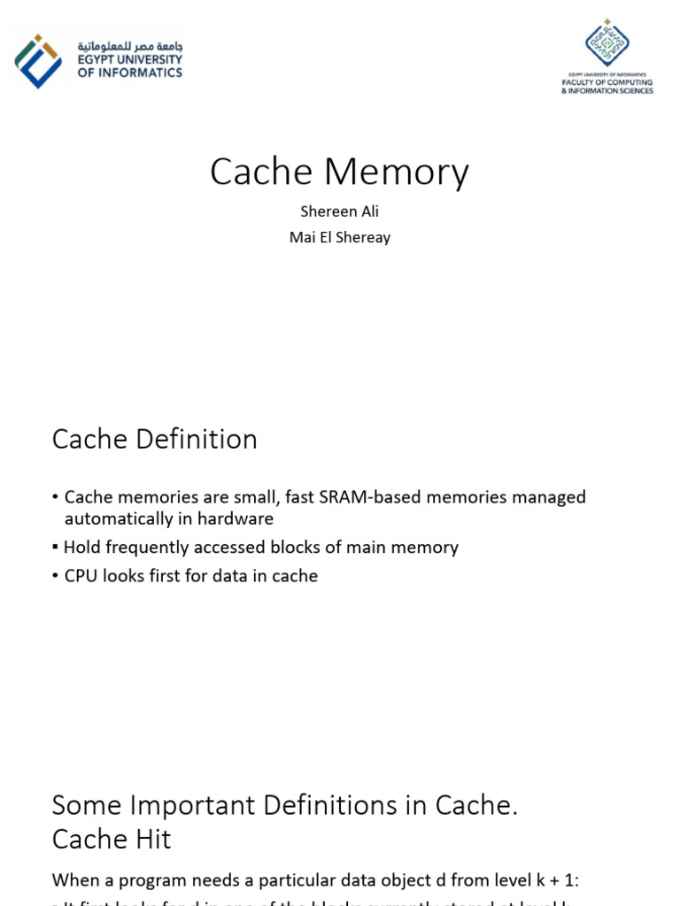 Cache Memory Basics for Tech Enthusiasts | PDF
