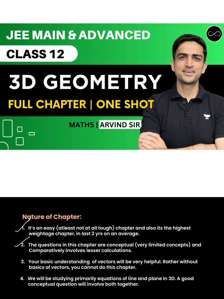 3D Geometry | PDF