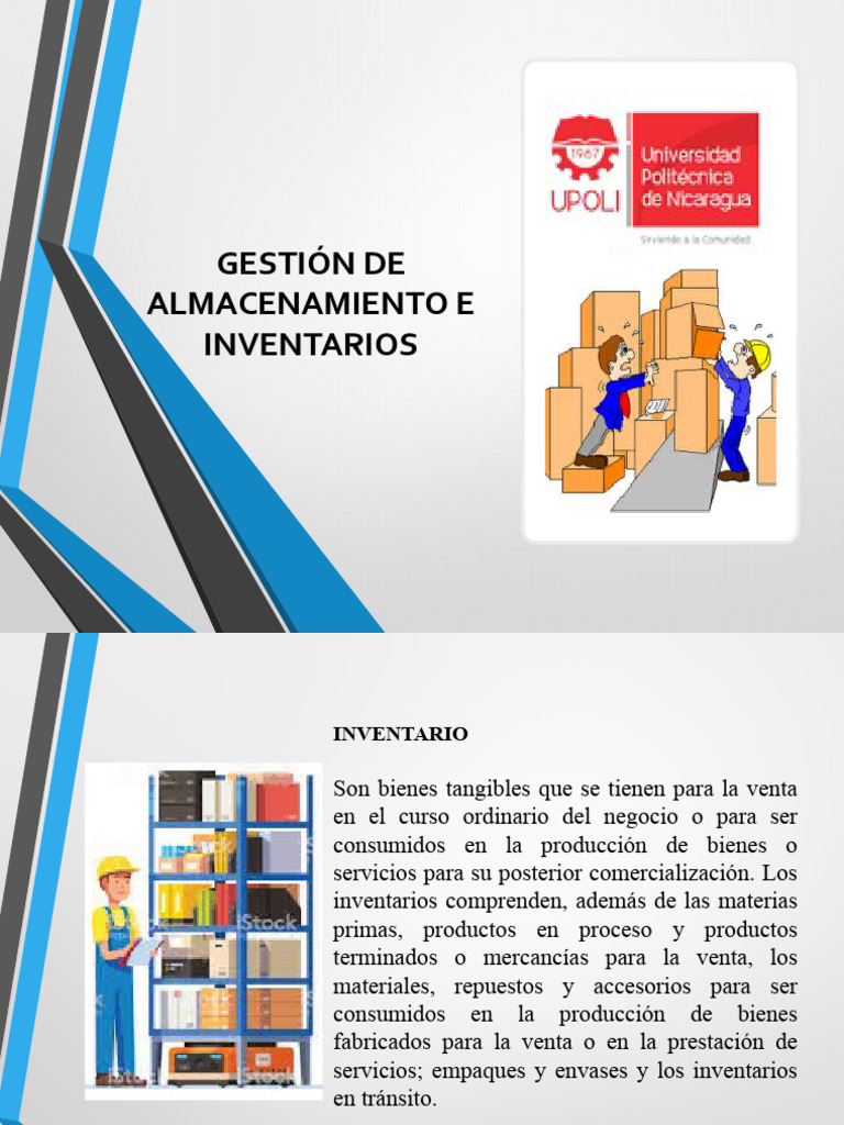 Gestión de Almacenamiento e Inventarios | PDF | Lean Manufacturing ...