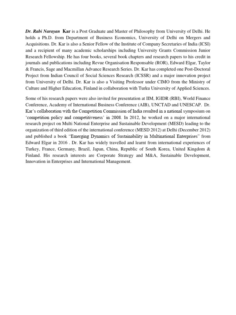 Principal Profile | PDF