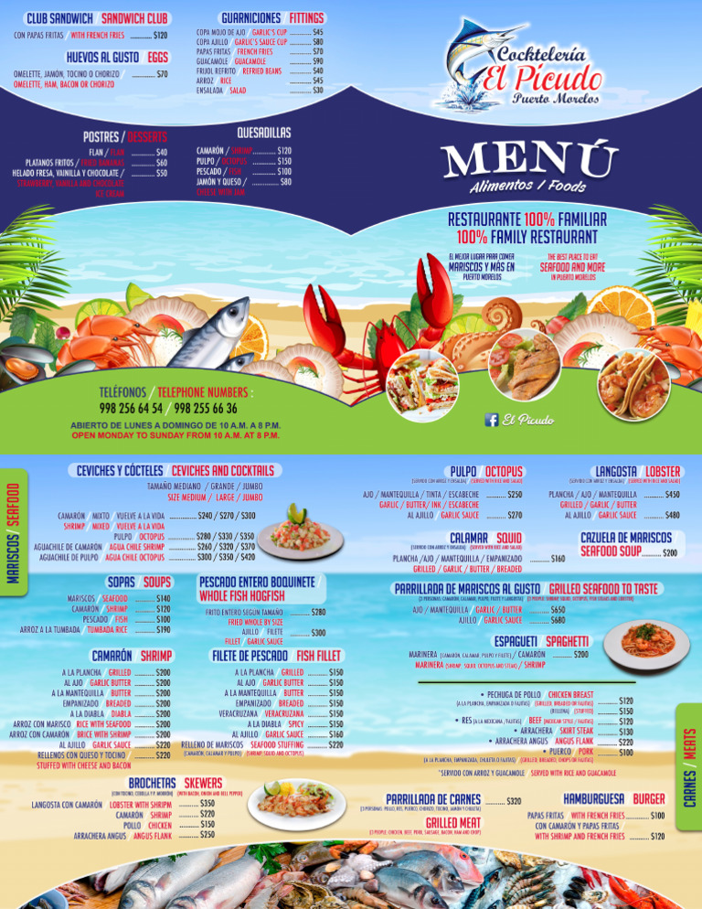 Menu El Picudo | PDF